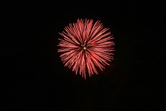 Red Fireworks Photo - HQ Photography